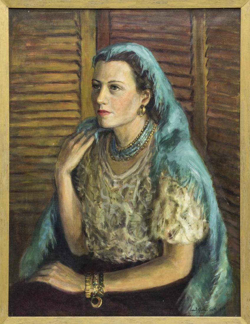 EMILY GUTHRIE SMITH (TEXAS) OIL PAINTING PORTRAIT