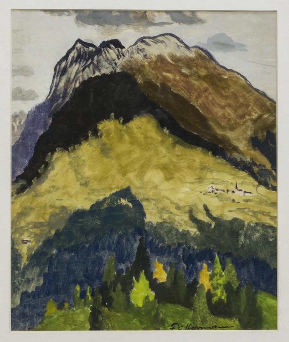 FRANK HERRMANN (NEW YORK, 1866-1942) MOUNTAINS