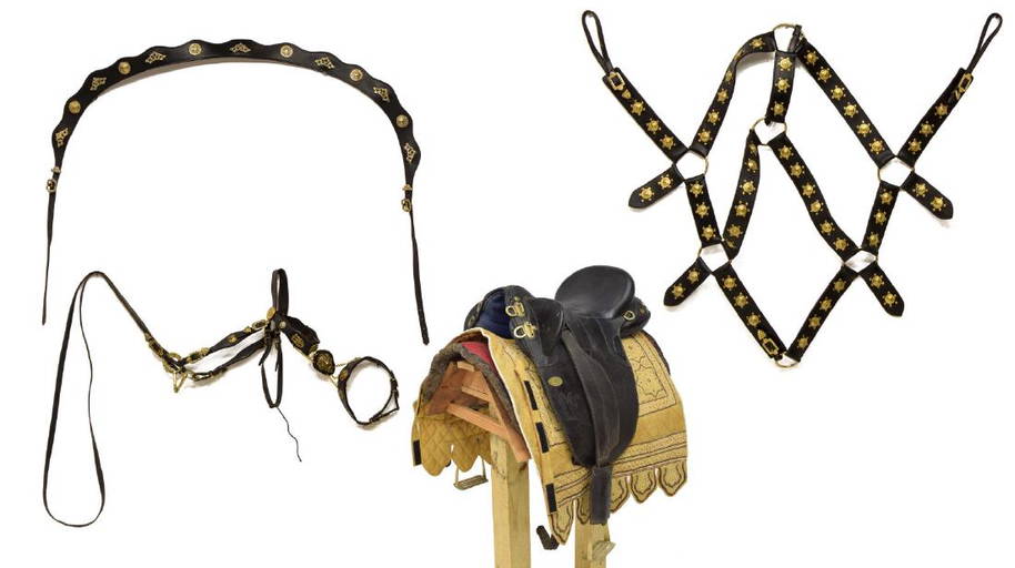Dolein Saddle & Ornate Medieval Regalia, Tack