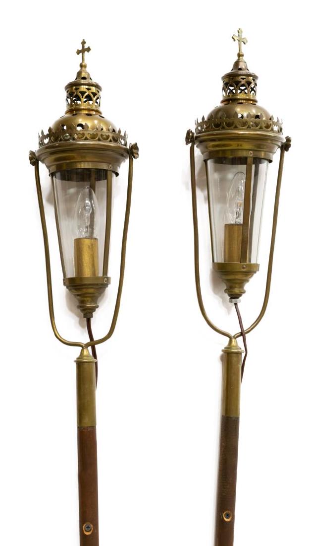 (2) DUTCH RELIGIOUS CHURCH PROCESSIONAL LANTERNS