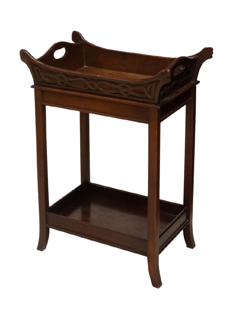 ENGLISH ARTS & CRAFTS CELTIC MOTIF SIDE TABLE