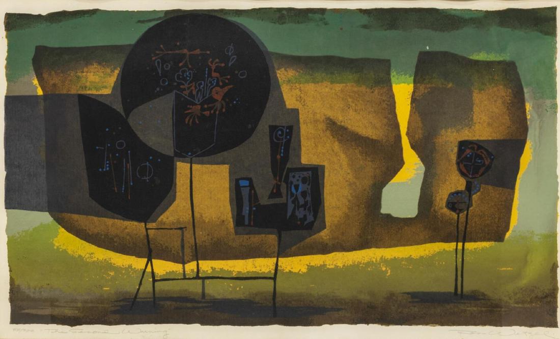 ROSS WETZEL (D.2013) FRAMED SERIGRAPH PRINT