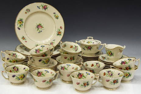 Lot Of 8 Old Ivory Pattern Syracuse China