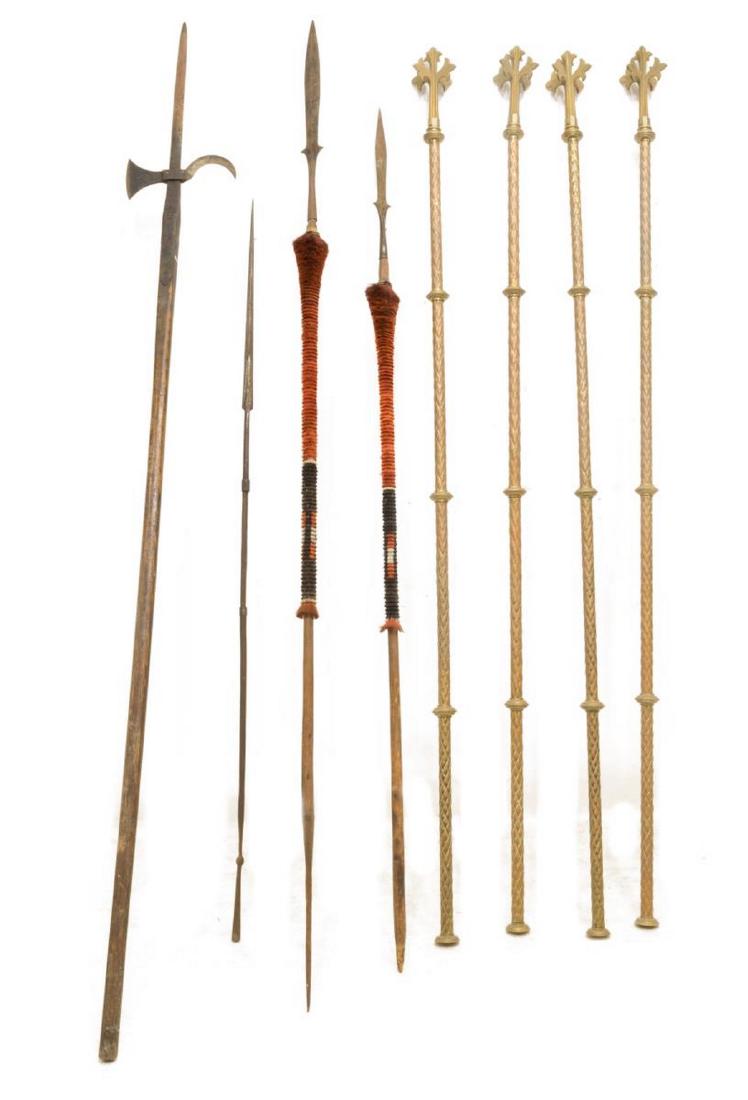 (8) English Pikes & Processional Poles