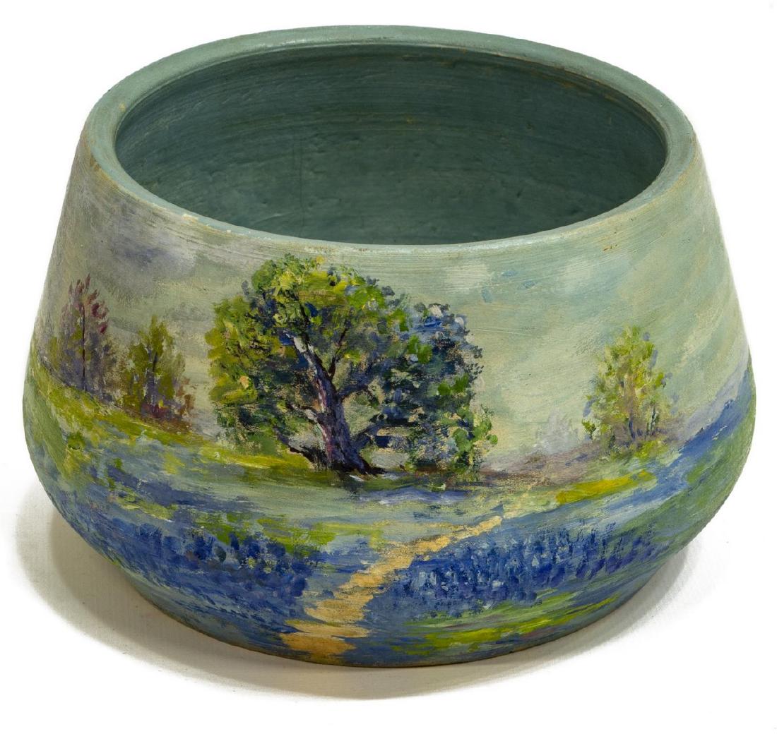 TEXAS MEYER POTTERY BLUEBONNET BOWL, 1930, ARTIST
