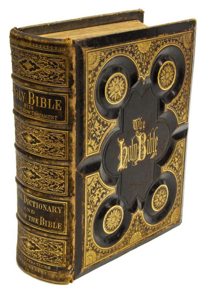 New Pictorial Royal Quarto Bible Leather Bound