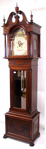 Rare 1885 Grandfather Tubular Chime Clock Korfhag