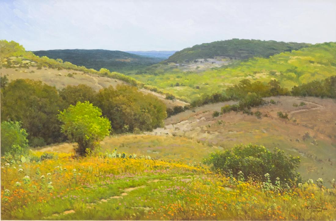 JERRY RUTHVEN (TX, B.1947) HILL COUNTRY PAINTING