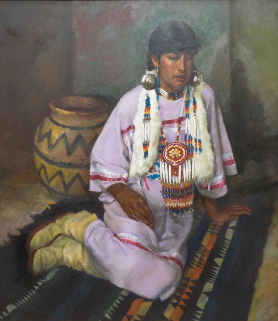WILSON J. ONG (B.1958), MAIDEN IN WAITING PAINTING