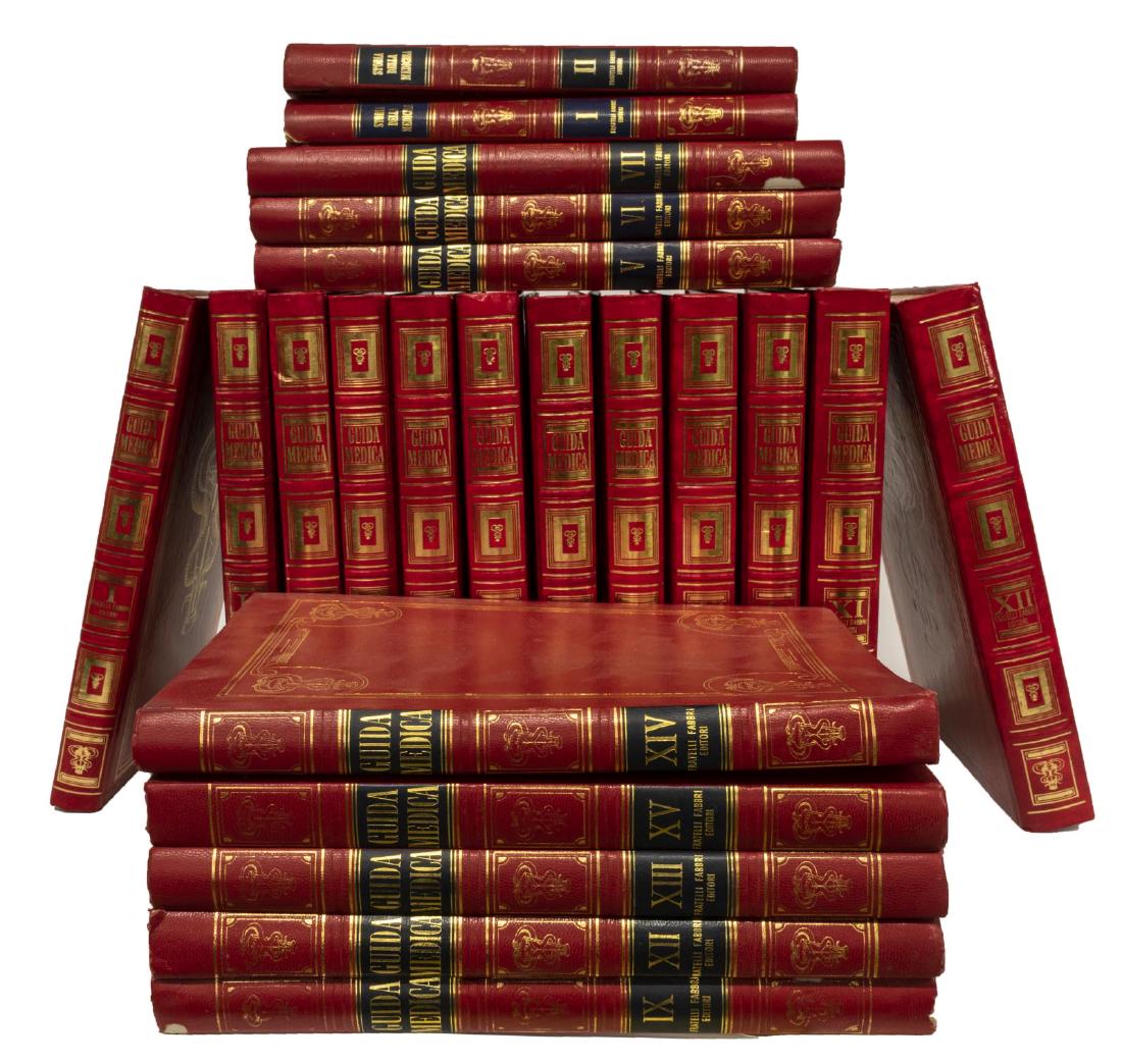 (22) ITALIAN MEDICAL LIBRARY SHELF BOOKS