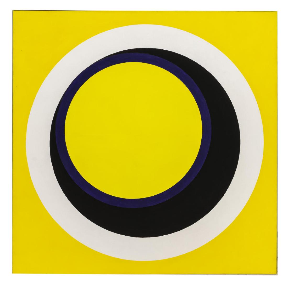 GENEVIEVE CLAISSE (B.1935) OP GEOMETRIC PAINTING