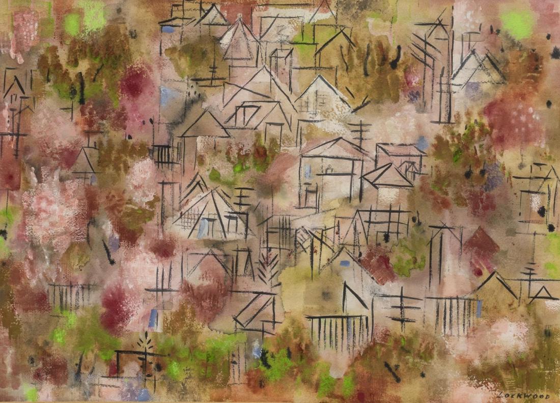 WARD LOCKWOOD (1894-1963) MODERNIST PAINTING