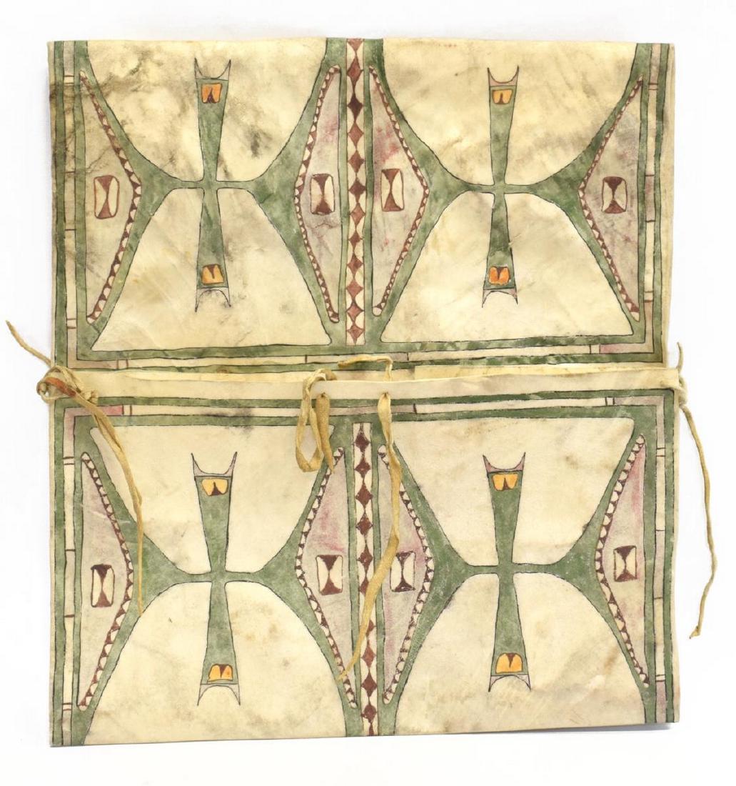 LARGE CHEYENNE NATIVE AMERICAN PARFLECHE CONTAINER