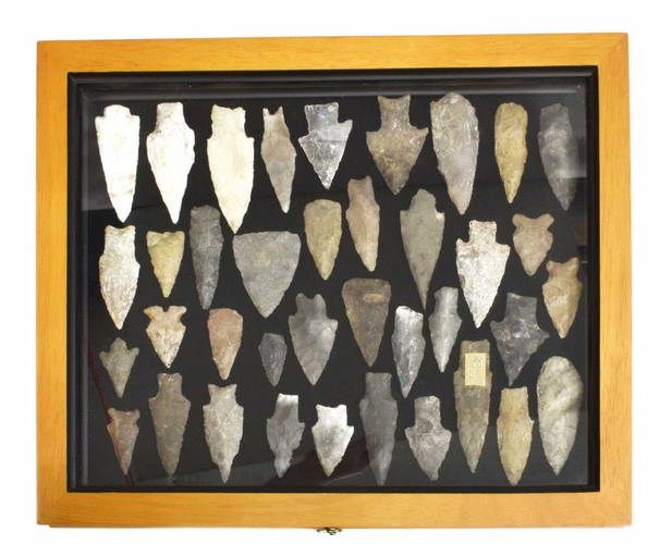 (38) Native American Arrowheads, Central Texas