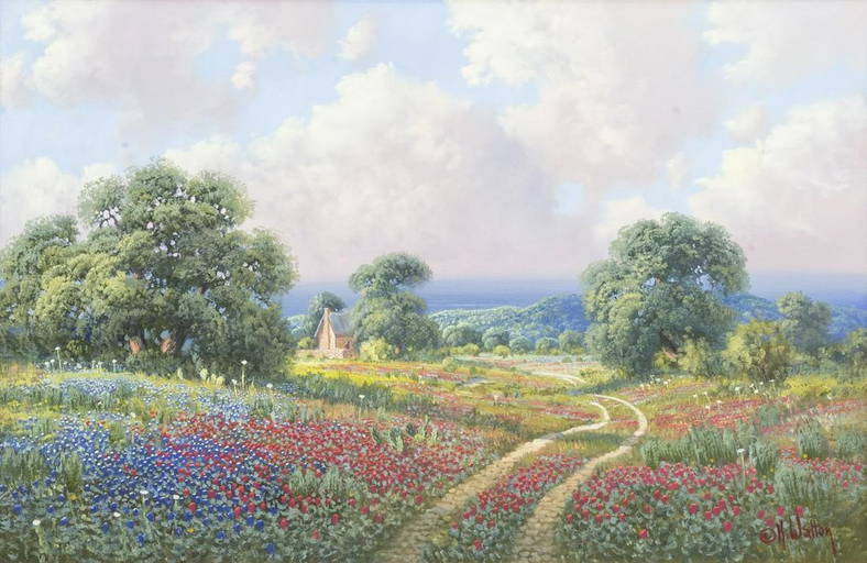Kay Walton (20th/ 21st C.) Texas Bluebonnets
