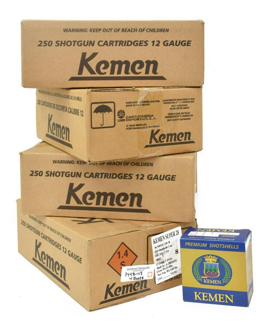 (4) CASES KEMEN 12 GAUGE SHOT GUN SHELLS #7.5 & 8 - Sep 21, 2019 ...