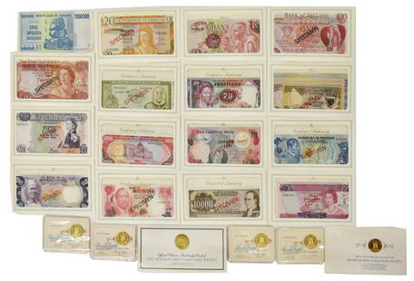 Franklin Mint Specimen Banknotes From Around The World