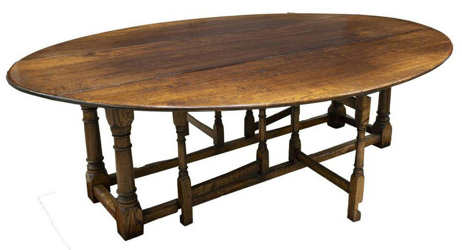 Exceptional English Oak Drop Leaf Wake Table