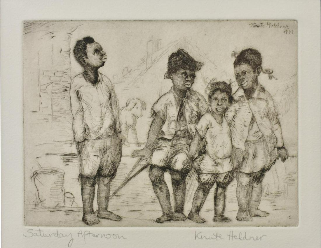 KNUTE HELDNER (D.1952) ETCHING SATURDAY AFTERNOON - Feb 16, 2020 ...