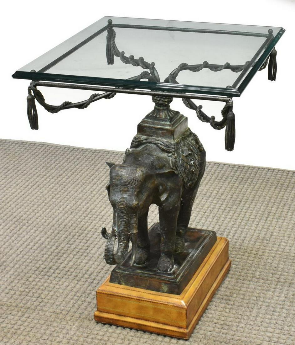 MAITLAND-SMITH GLASS-TOP BRONZE ELEPHANT TABLE - Mar 15, 2020 | Austin ...