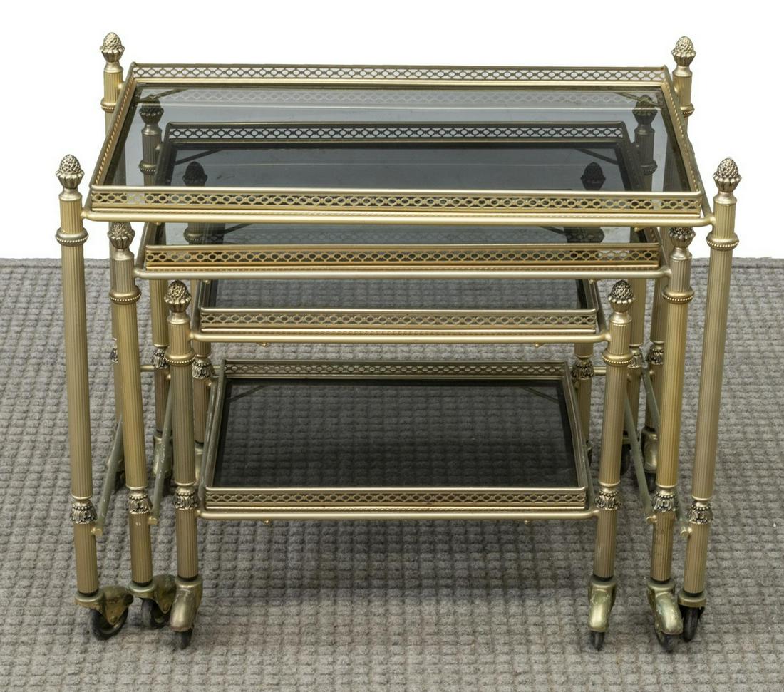 (3) FRENCH LOUIS XVI STYLE TRUNDLE SERVICE CARTS - Mar 15, 2020 ...