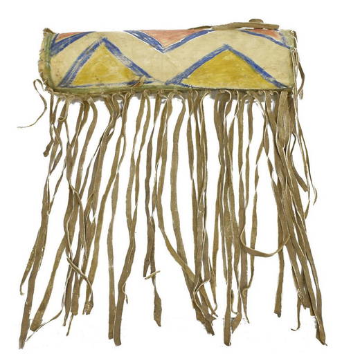 Native American Pigmented Hide Parfleche Bag