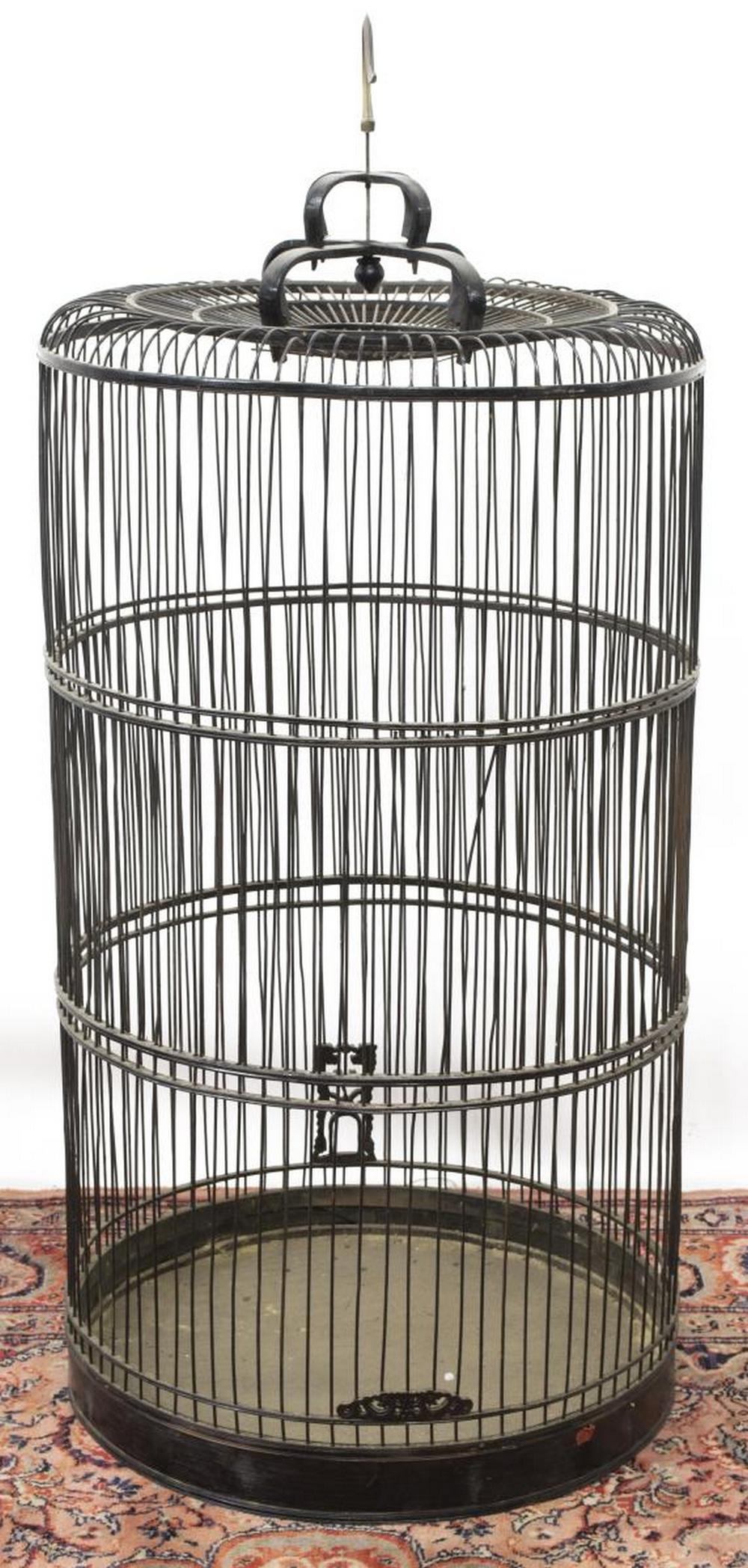 LARGE VINTAGE BAMBOO BIRDCAGE - May 31, 2020 | Austin Auction Gallery in TX