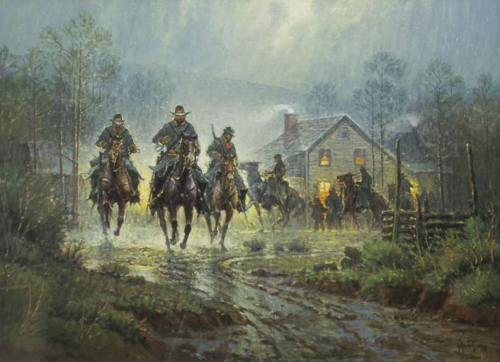 G. Harvey Signed Civil War Confederacy Art Proof