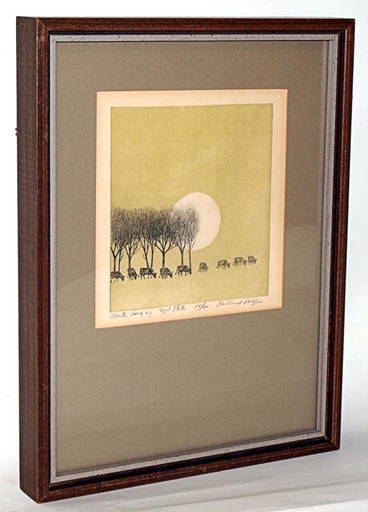 ETCHING, "WINTER GRAZING", RICHARD VOLPE (TEXAS) - Oct 11, 2008 ...