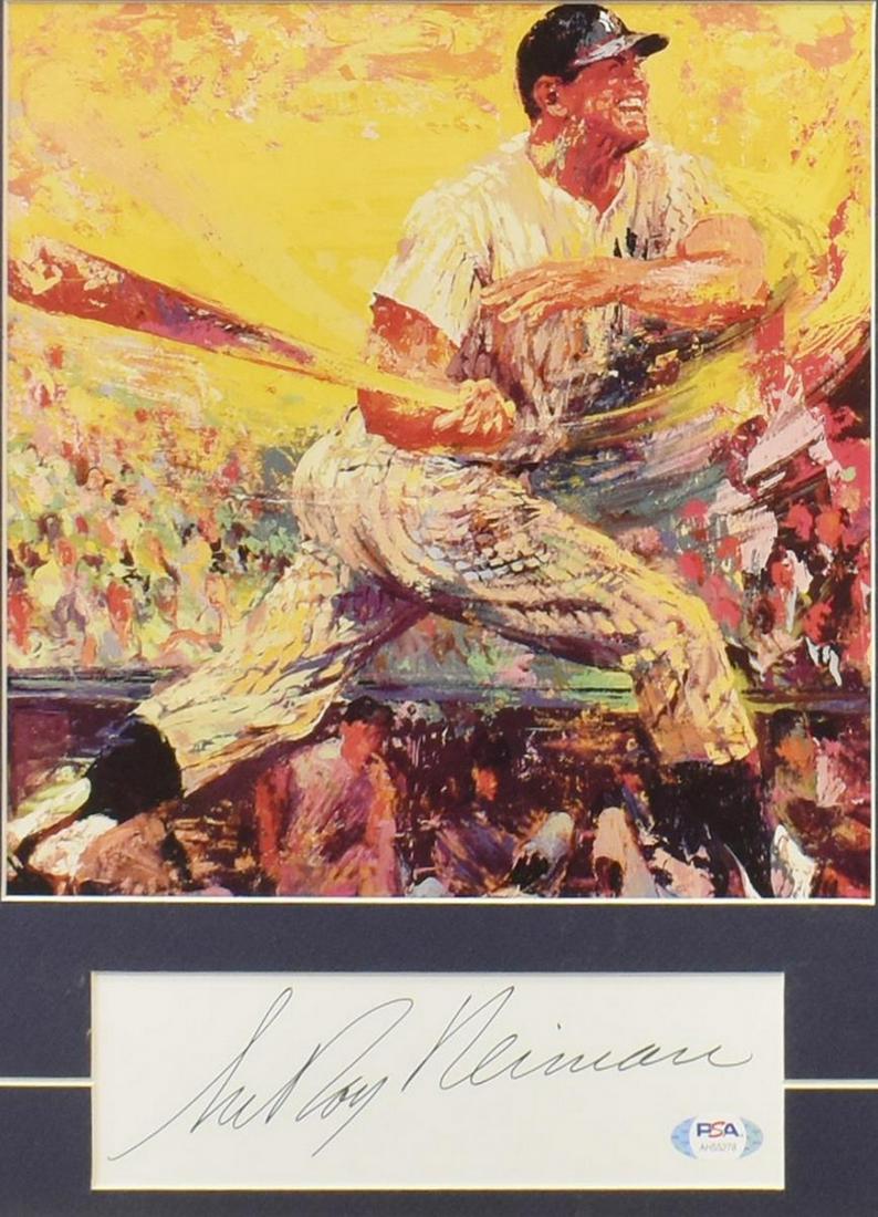 Leroy Neiman Signature & Mickey Mantle Print