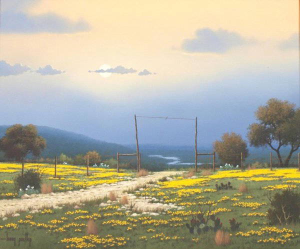 Texas Hill Country Painting Larry Prellop (b. 1949