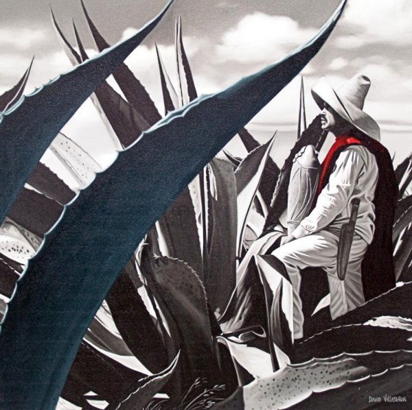 Painting, Black & White & Color, David Villasenor