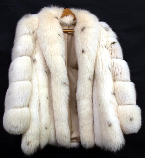 91: FINE WHITE SPOTTED FOX FUR COAT - Dec 06, 2008 | Austin Auction ...