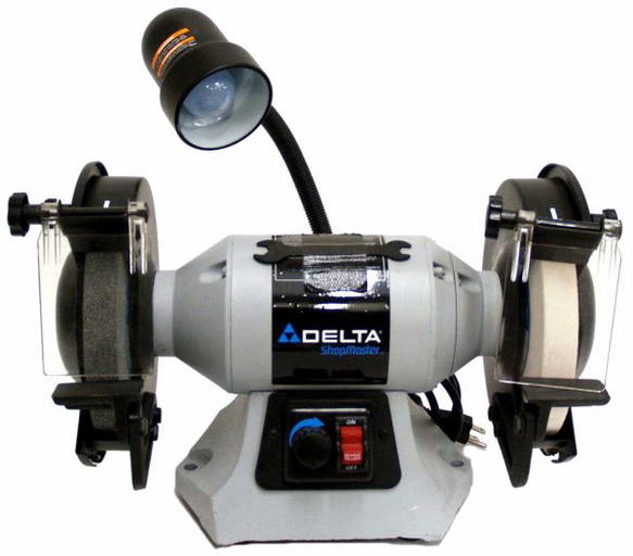 Delta 8' Double Wheel Bench Grinder With Light