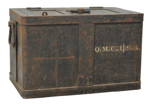 U.s. Army Wwi Quartermaster Corps Strong Box Safe
