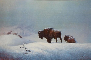 Rare Windberg Signed Buffalo Print The Last Stand