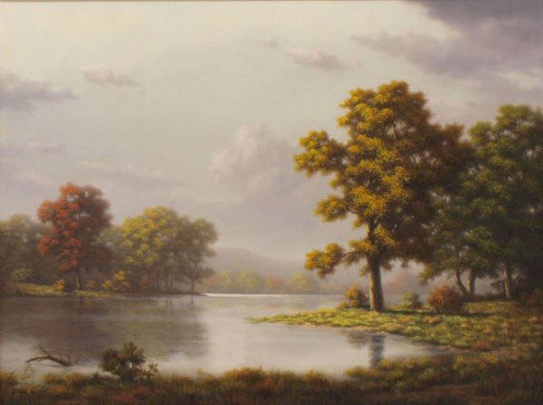 Painting, Texas Landscape, Mark Pettit (1957 )