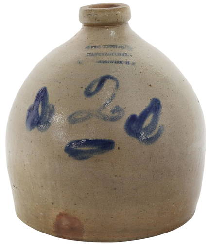 A.j. Butler Brunswick, Nj Salt Glaze Stoneware Jug