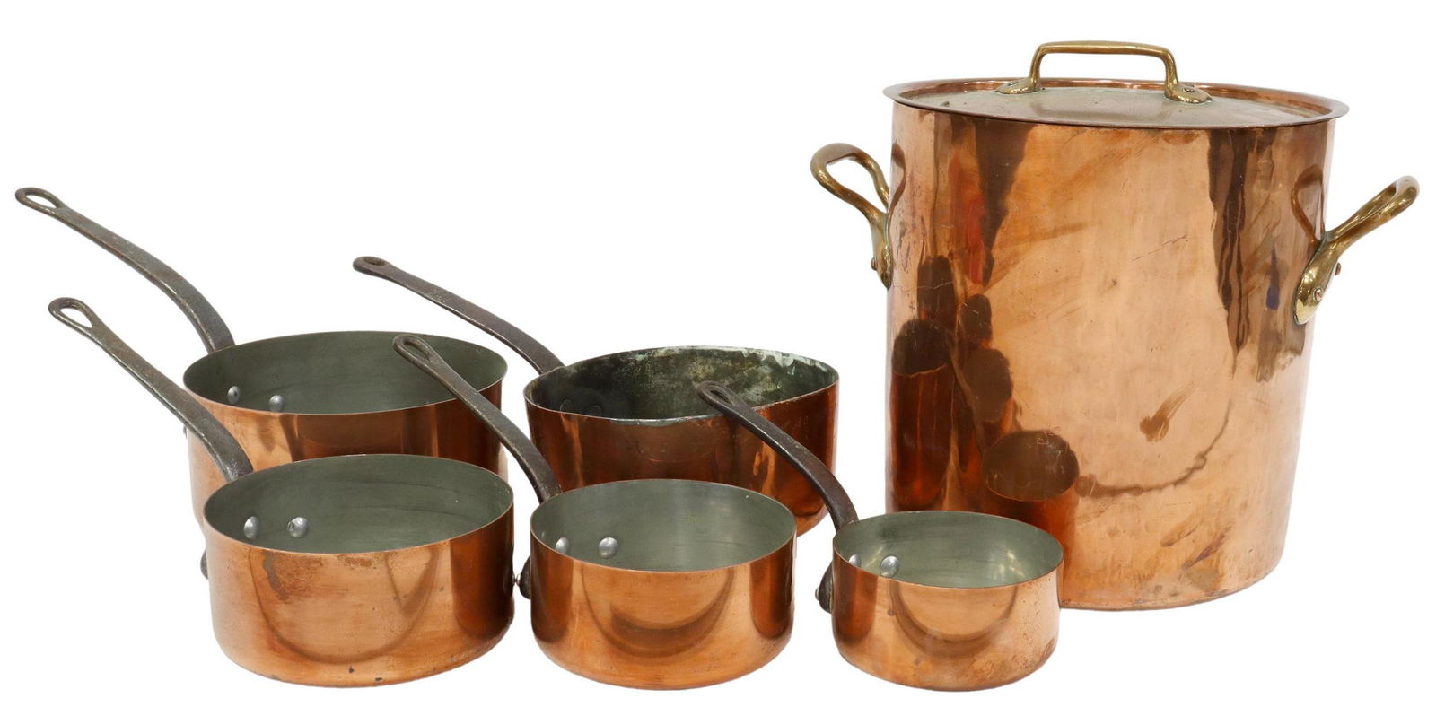 (6) FRENCH COPPER GRADUATED SAUCEPANS & STOCK POT - Mar 19, 2021 ...