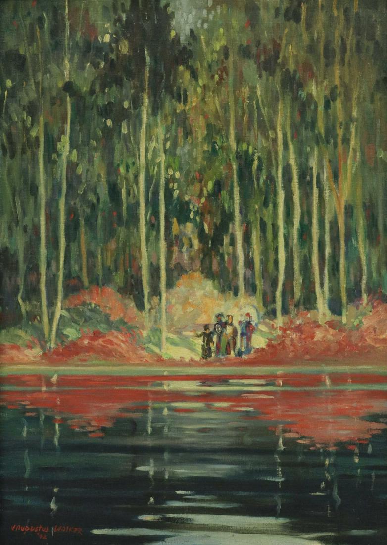 J. AUGUSTUS WALKER (1901-1967) LAKESIDE PAINTING - Apr 24, 2021 ...