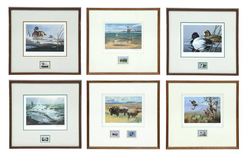 (6) Framed Signed Duck Stamp Prints