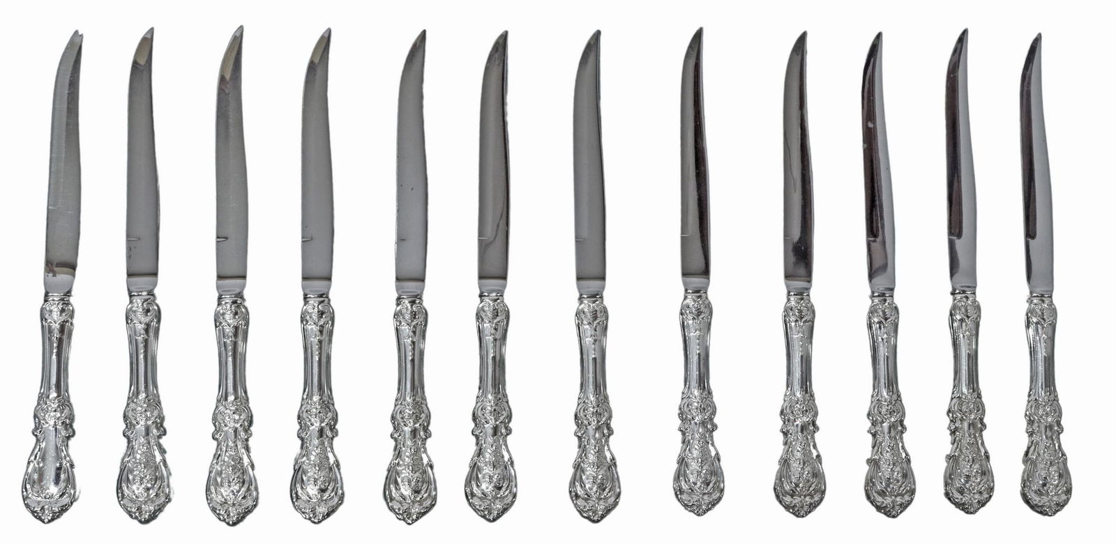 (12) Reed & Barton Francis I Sterling Steak Knives