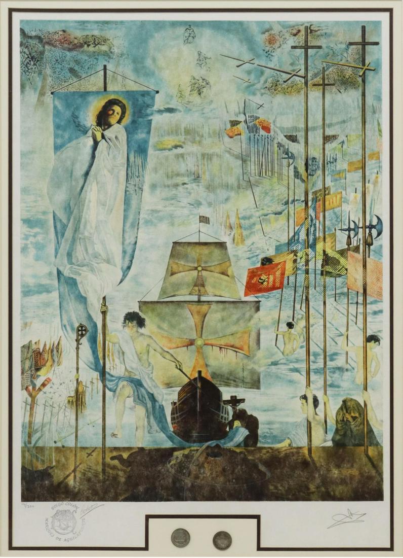 SALVADOR DALI LITHOGRAPH 'DISCOVERY OF AMERICA' - May 21, 2021 | Austin ...