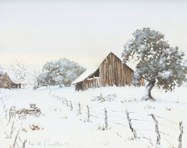 William A. Slaughter (1923 2003) Homestead Winter