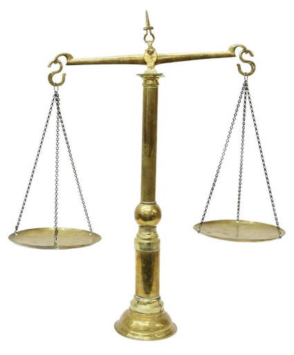 Large Brass Balance Scales