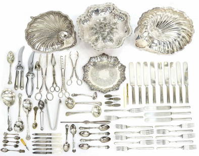Large Collection Of Silver Plate Table Ware