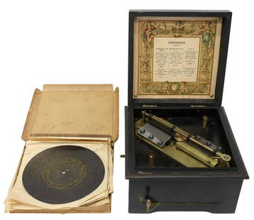 Symphonion Disc Musical Box Brevete Patent