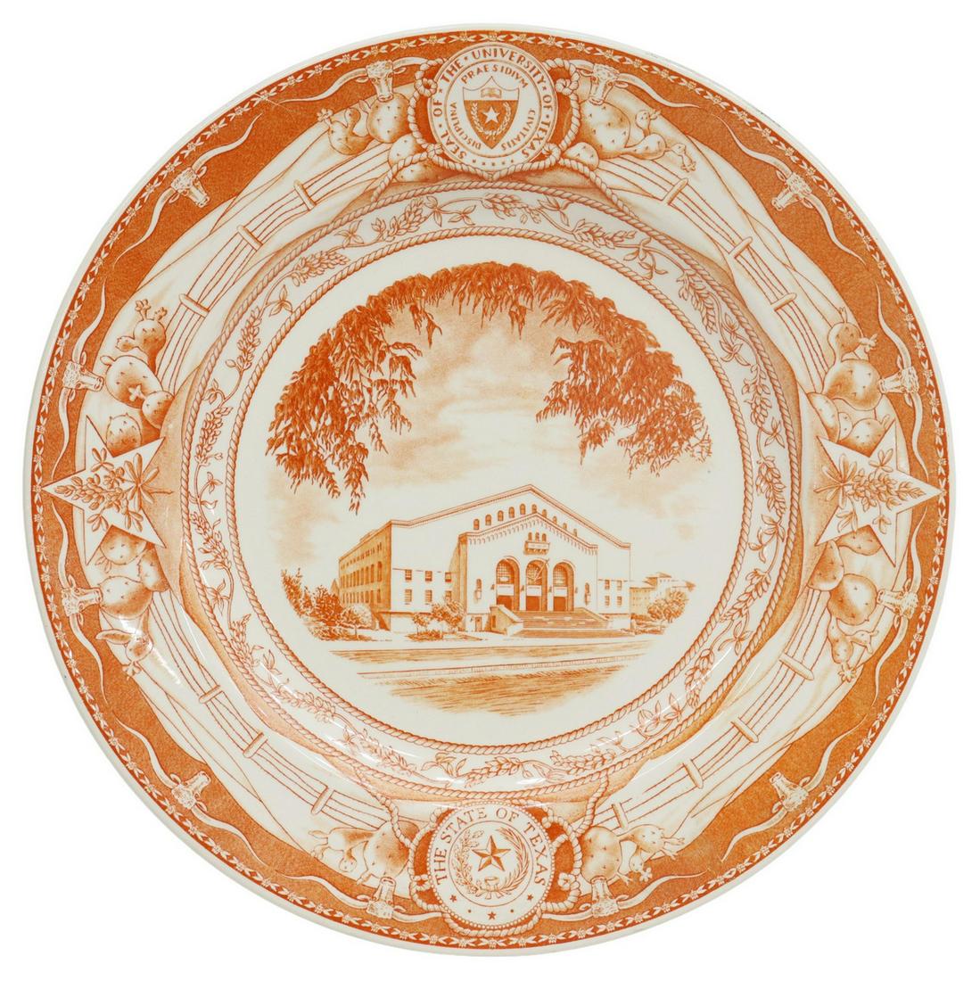 Wedgwood Ut 'gregory Gym' Commemorative Plate