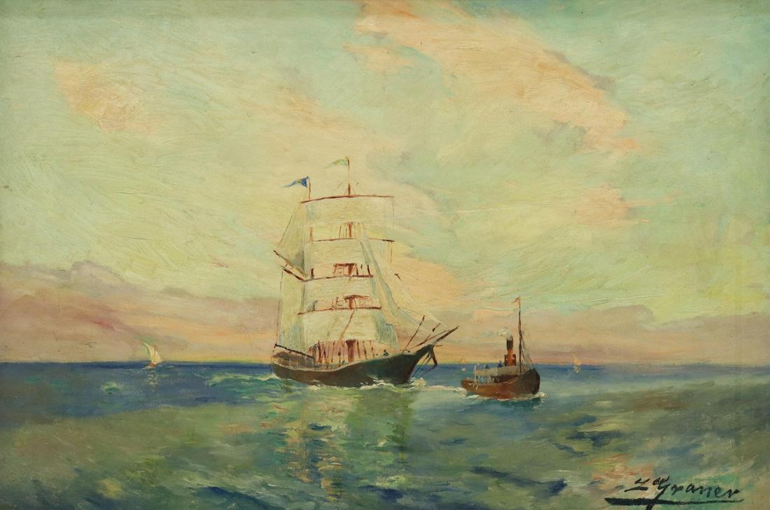 LUIS GRANER Y ARRUFI (D.1929) SAILBOAT & TUGBOAT | Barnebys