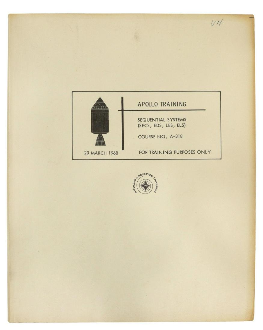 NASA APOLLO TRAINING MANUAL SEQUENTIAL SYSTEM 1968 | Barnebys